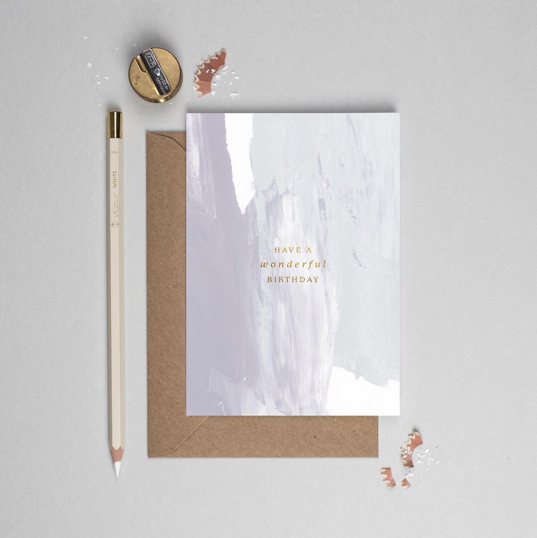 Birthday Card Happy Birthday Card Modern Happy Birthday - Etsy