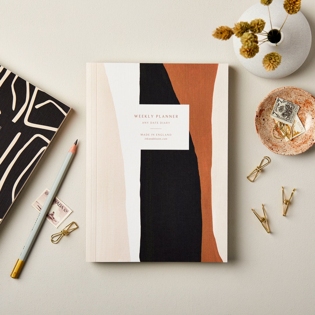 Weekly Planner, Undated Weekly Planner, Undated Diary, Luxury Weekly ...