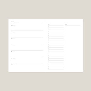 Weekly Planner, Undated Weekly Planner, Undated Diary, Luxury Weekly ...