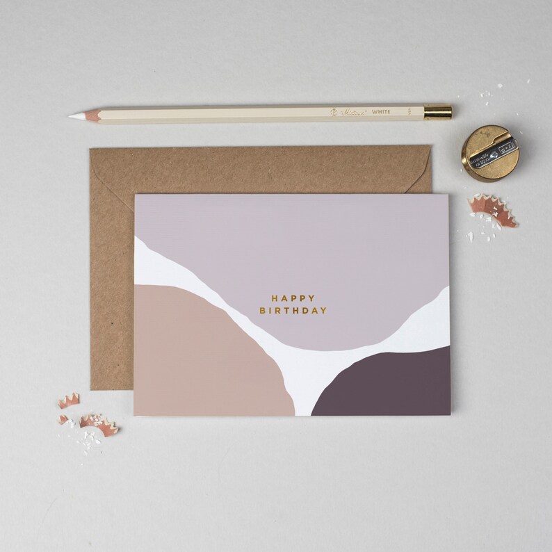 Birthday Card Pack Happy Birthday Card Gold Foil Birthday - Etsy