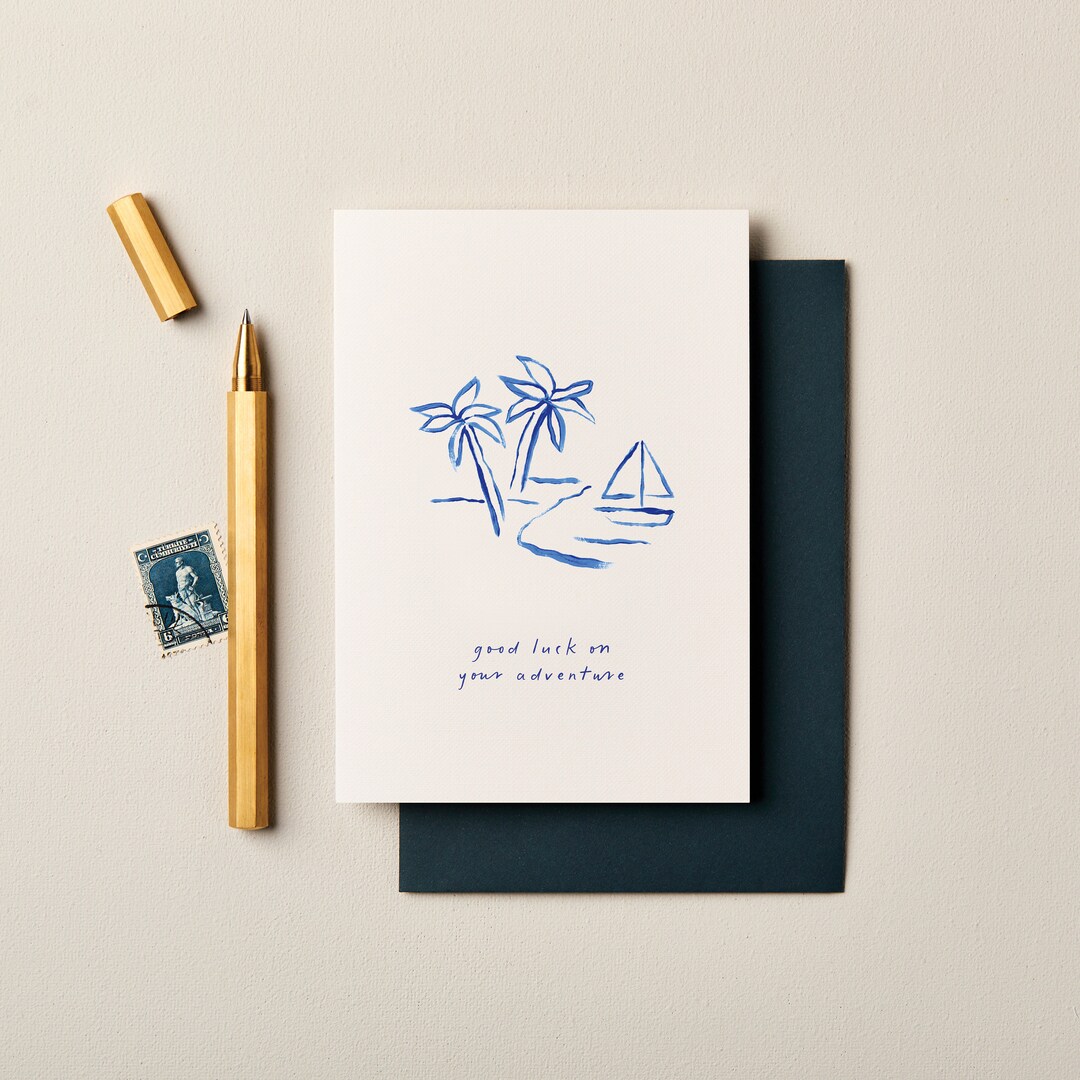 New Adventure Card, Good Luck on Your Adventure Card, Travel Lover Card ...