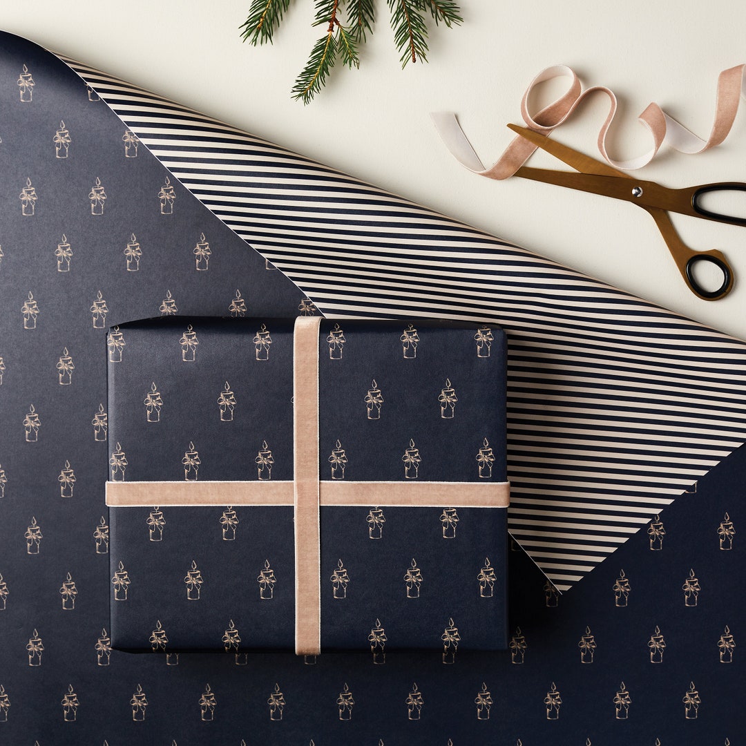 Christmas Gift Wrap, 2 Sheets, Christmas Wrapping Paper, Luxury ...