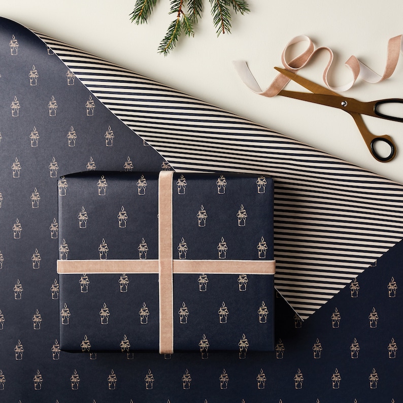 Christmas Gift Wrap Christmas Wrapping Paper Luxury - Etsy