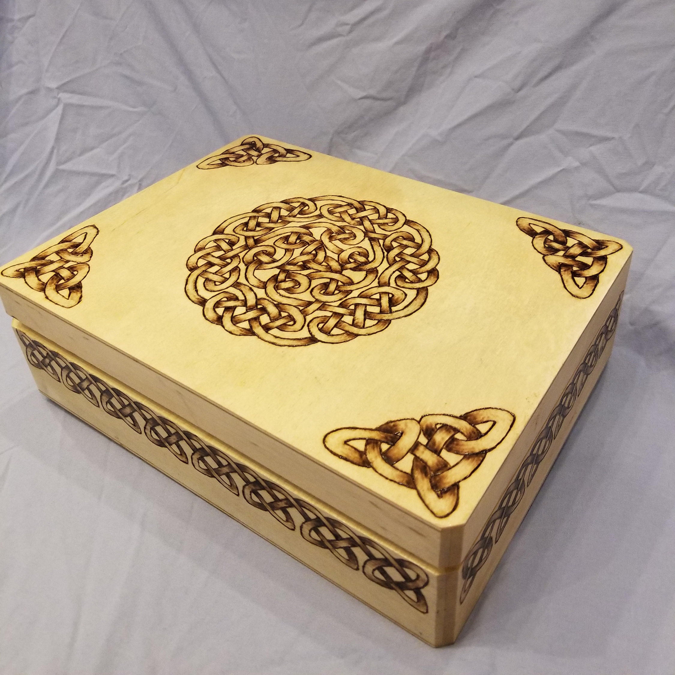 Celtic Knot Box Wood Burning - Etsy