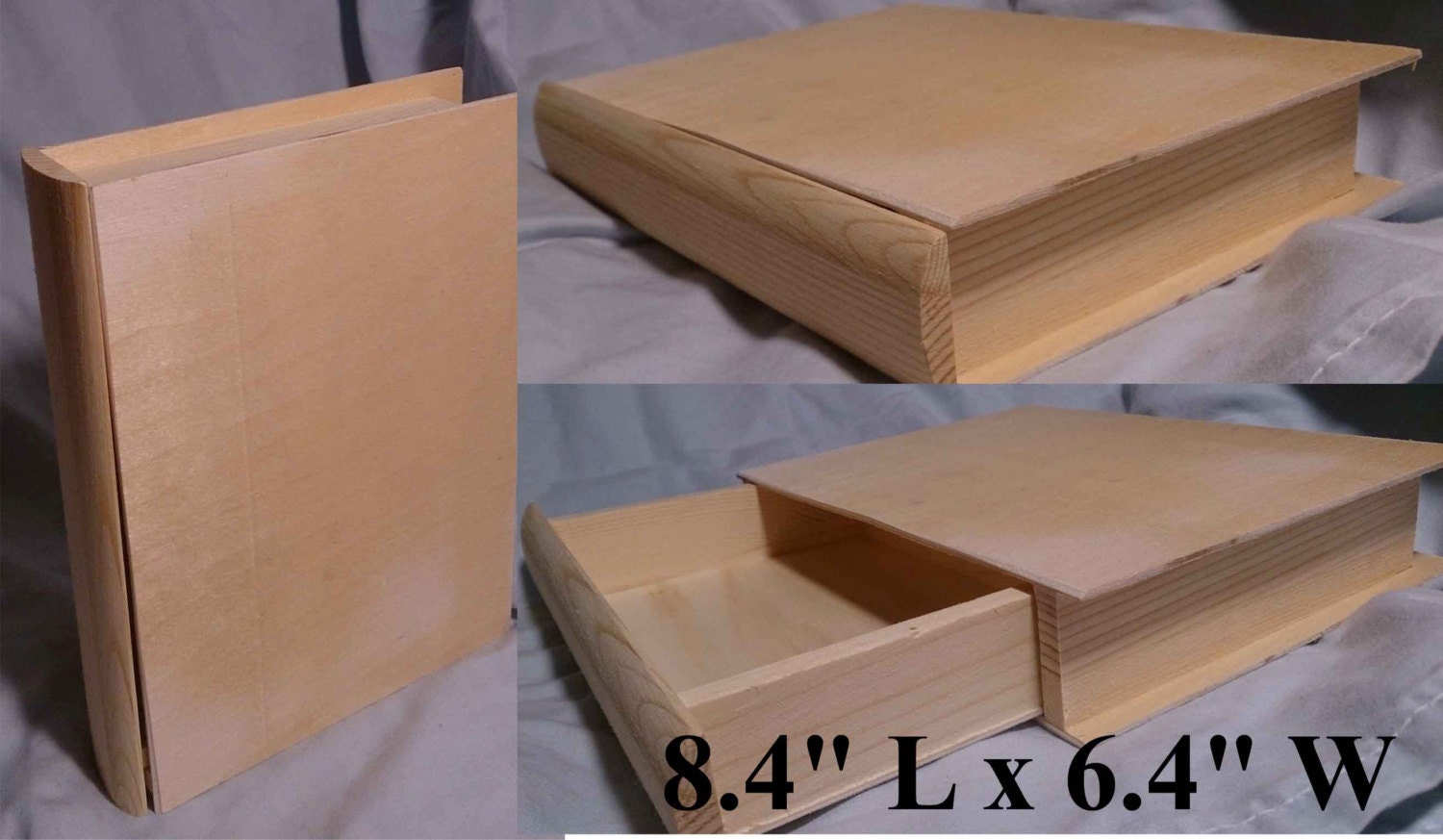 Custom Wood Burned Design Book Box - Etsy