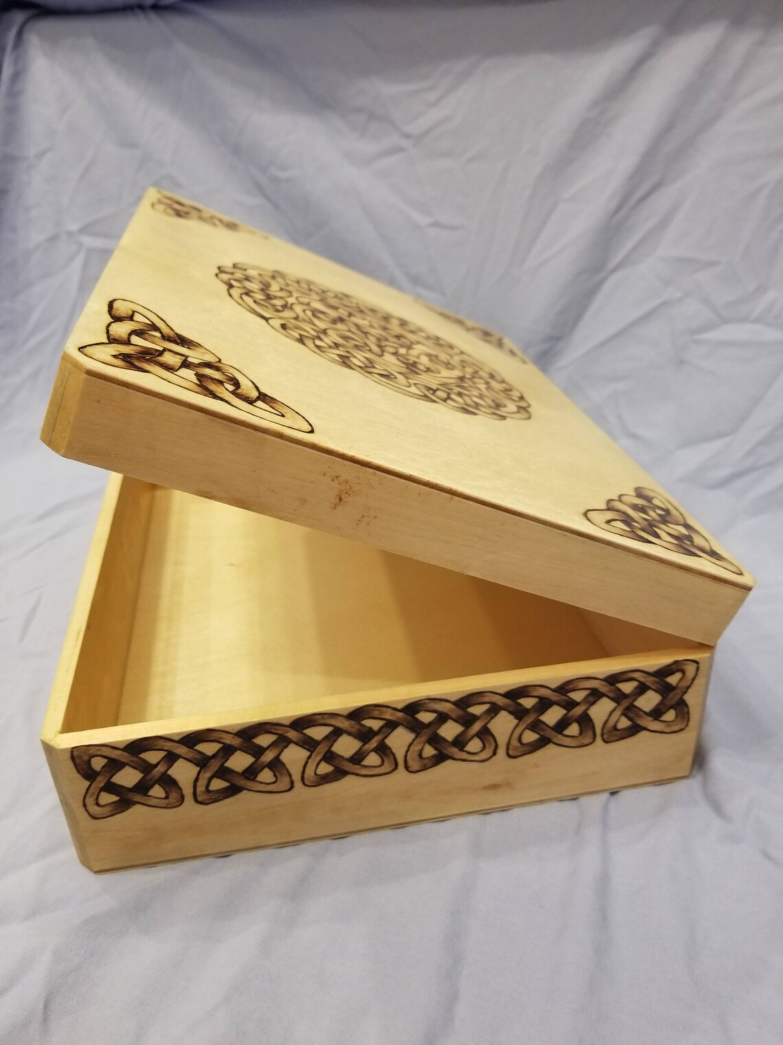 Celtic Knot Box Wood Burning - Etsy