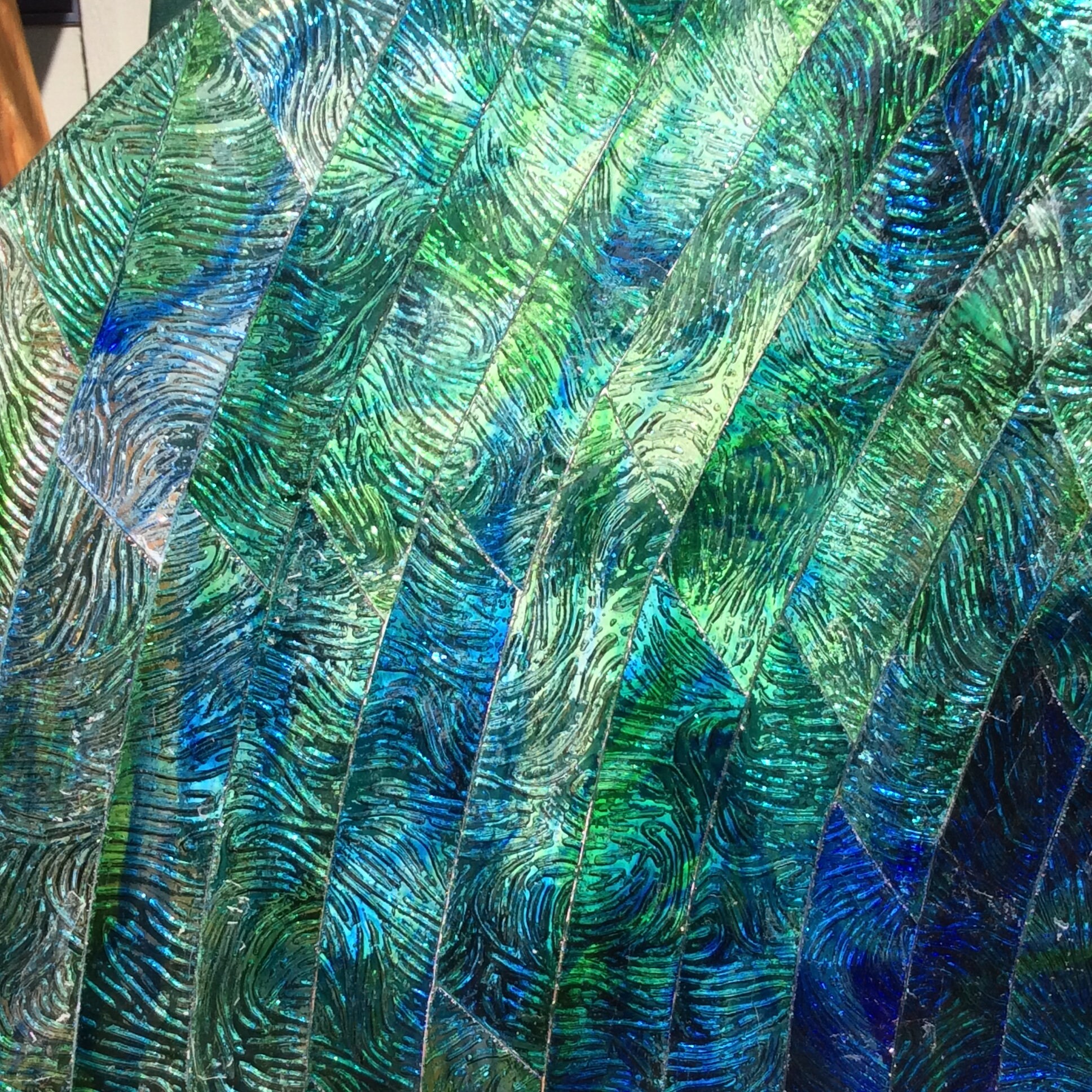 Stained Glass Ocean Wave Mosaic - Etsy