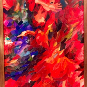 The Dancer in Stained Glass Mosaic - Etsy