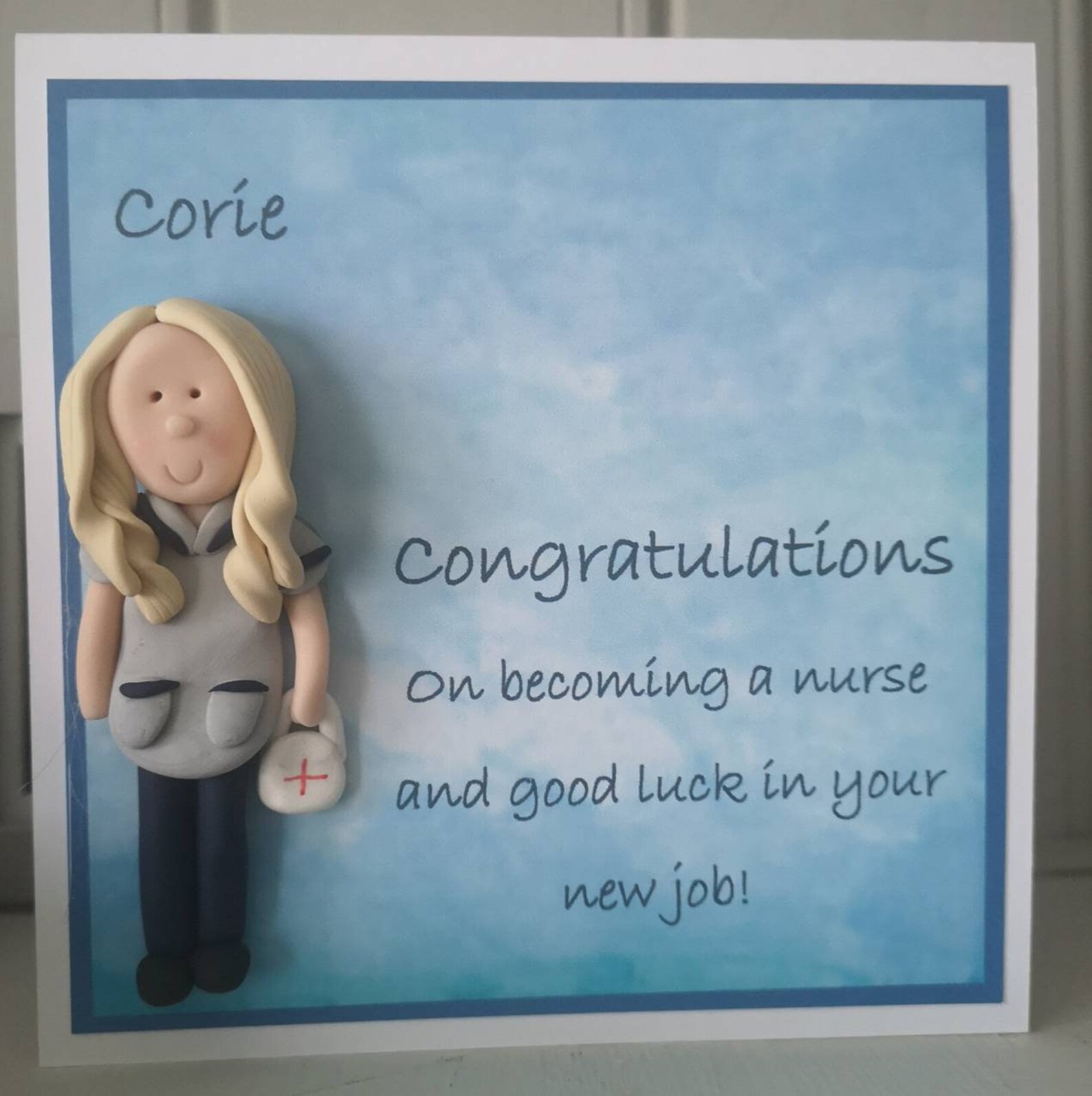 New Job/ Good Luck/ Congratulations Card for Nurse /midwife by Hot ...