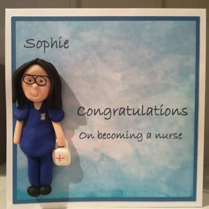 New Job/ Good Luck/ Congratulations Card for Nurse /midwife by Hot ...