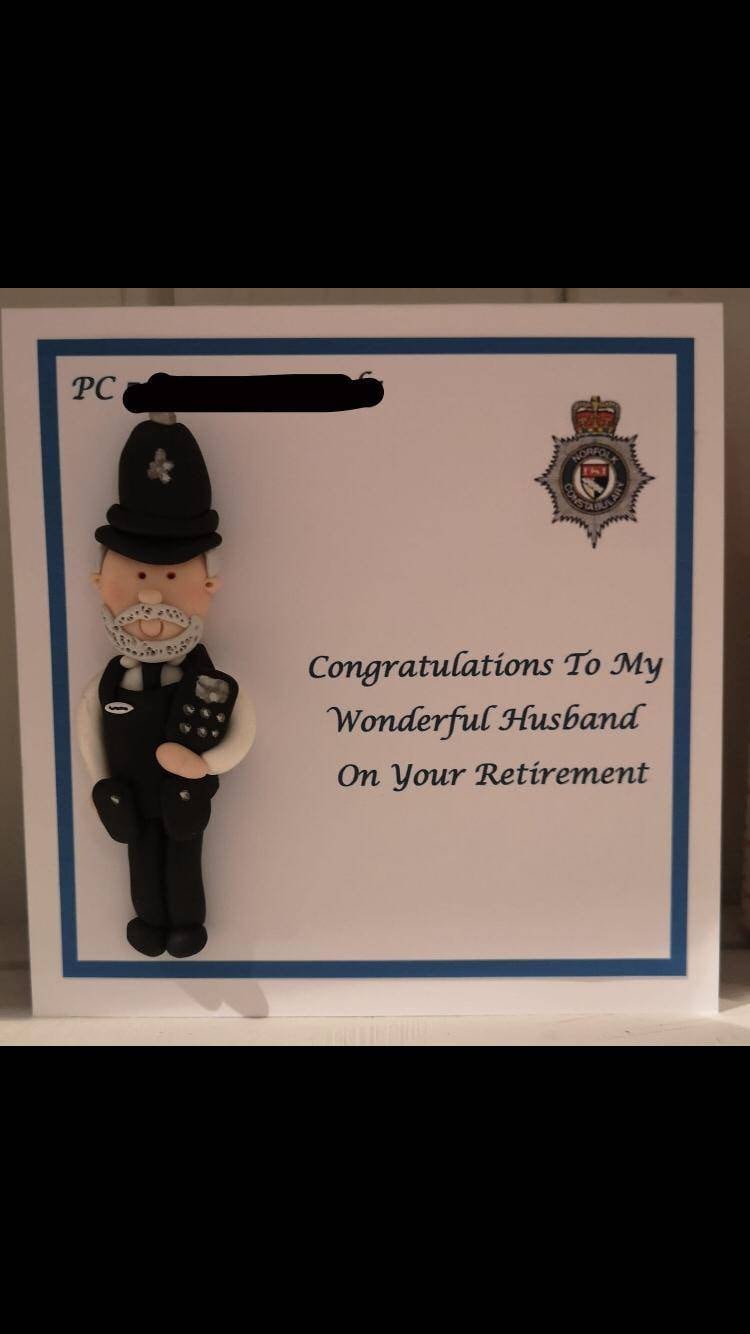 Police officer retirement /good luck/ new job/ birthday card | Etsy
