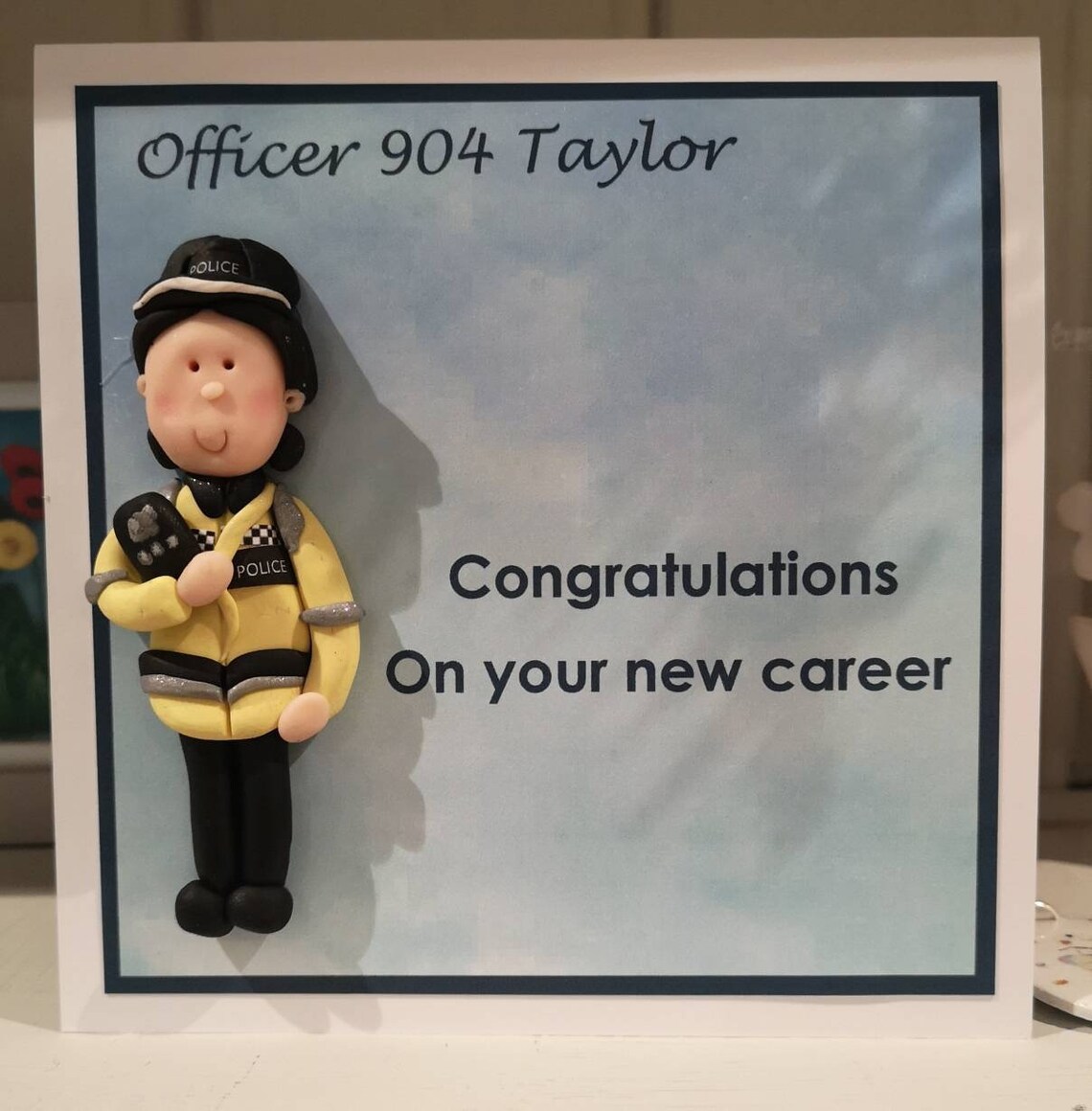 Police officer retirement /good luck/ new job/ birthday card | Etsy