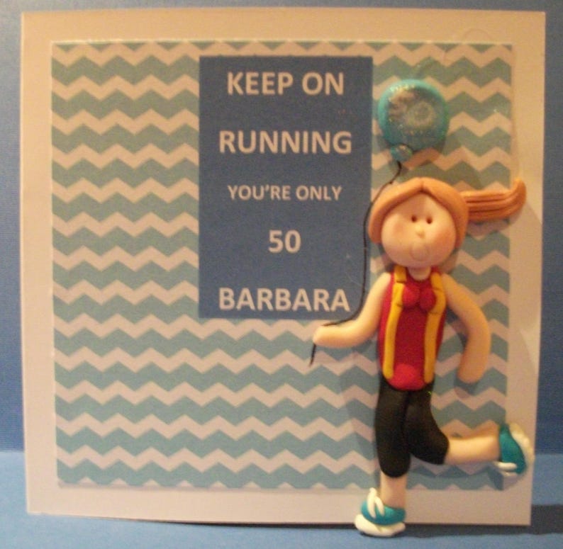 Personalised runner/ jogger/ walker/ rambler birthday card any | Etsy