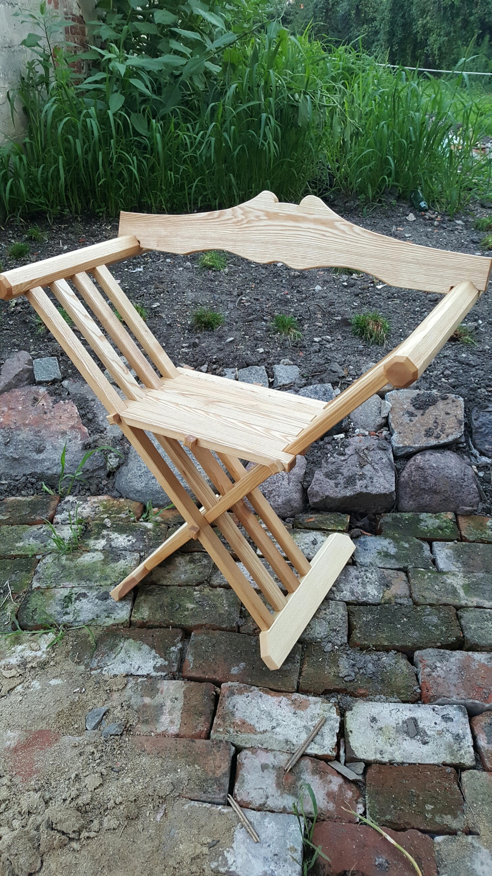 Simple Medieval Folding Chair With Backseat - Etsy