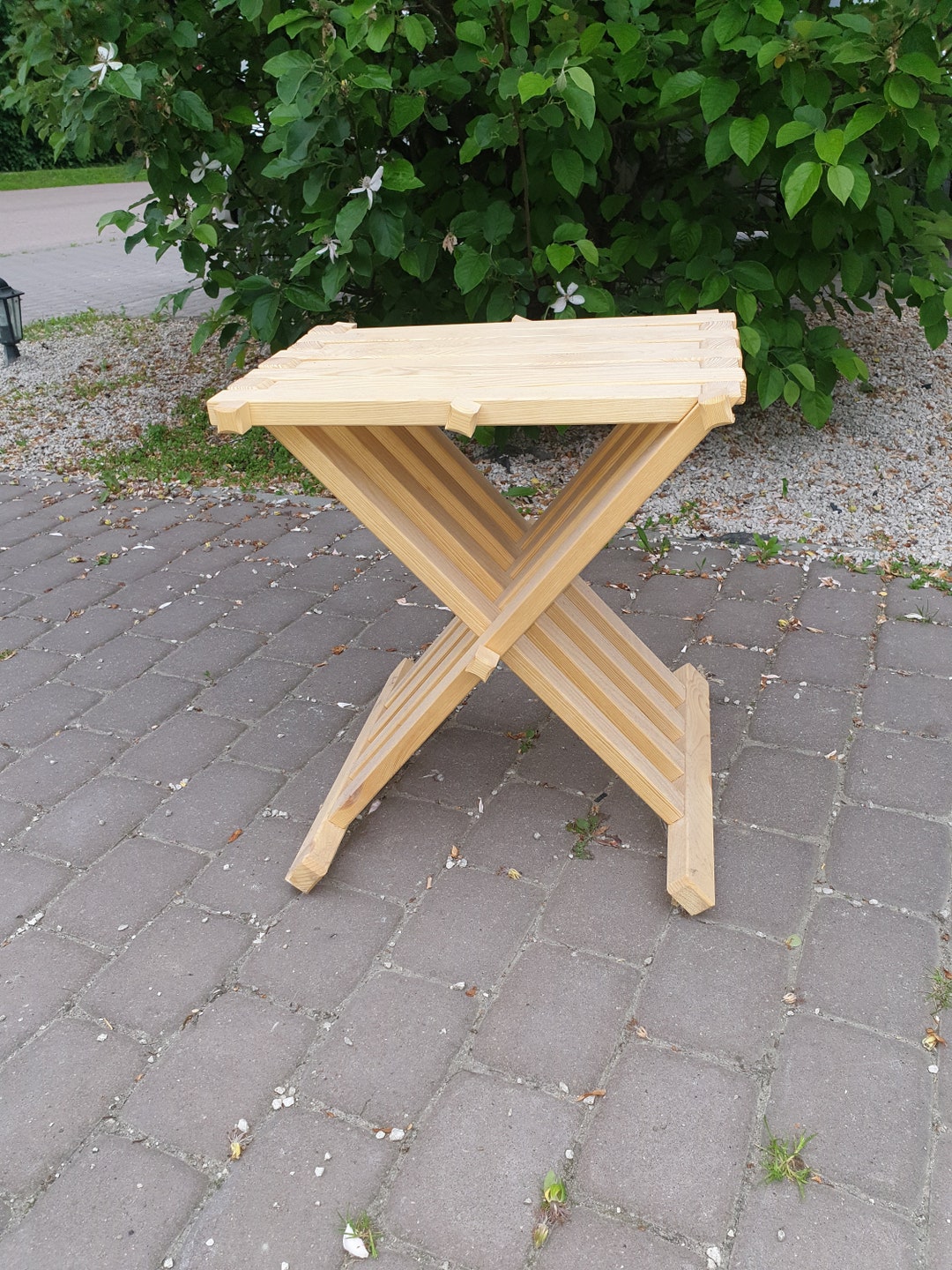 Simple Medieval Folding Wooden Stool, Scissor Stool. - Etsy