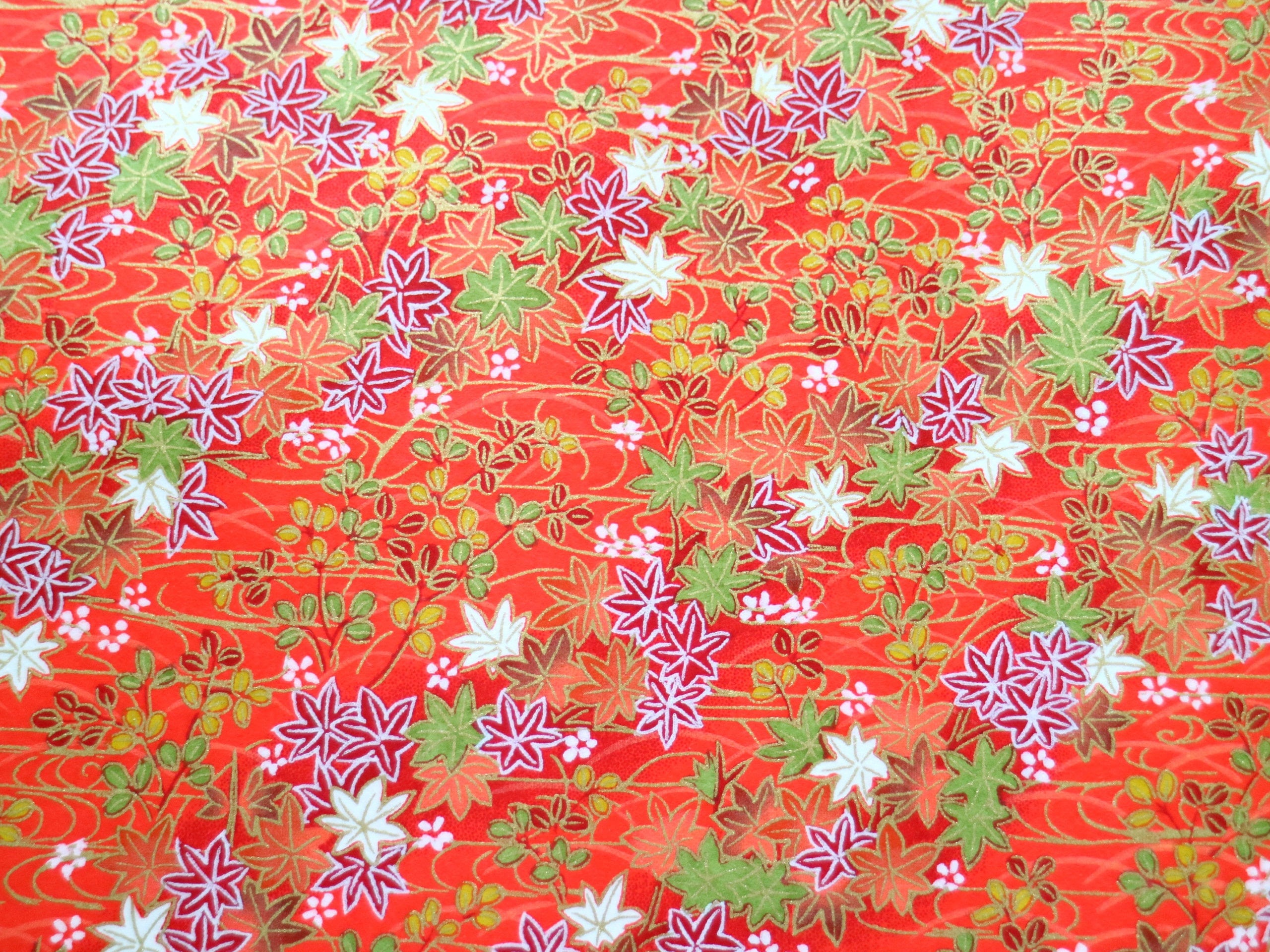 Origami Craft Supplies & Tools JAPANESE MAPLE LEAF Chiyogami Origami ...