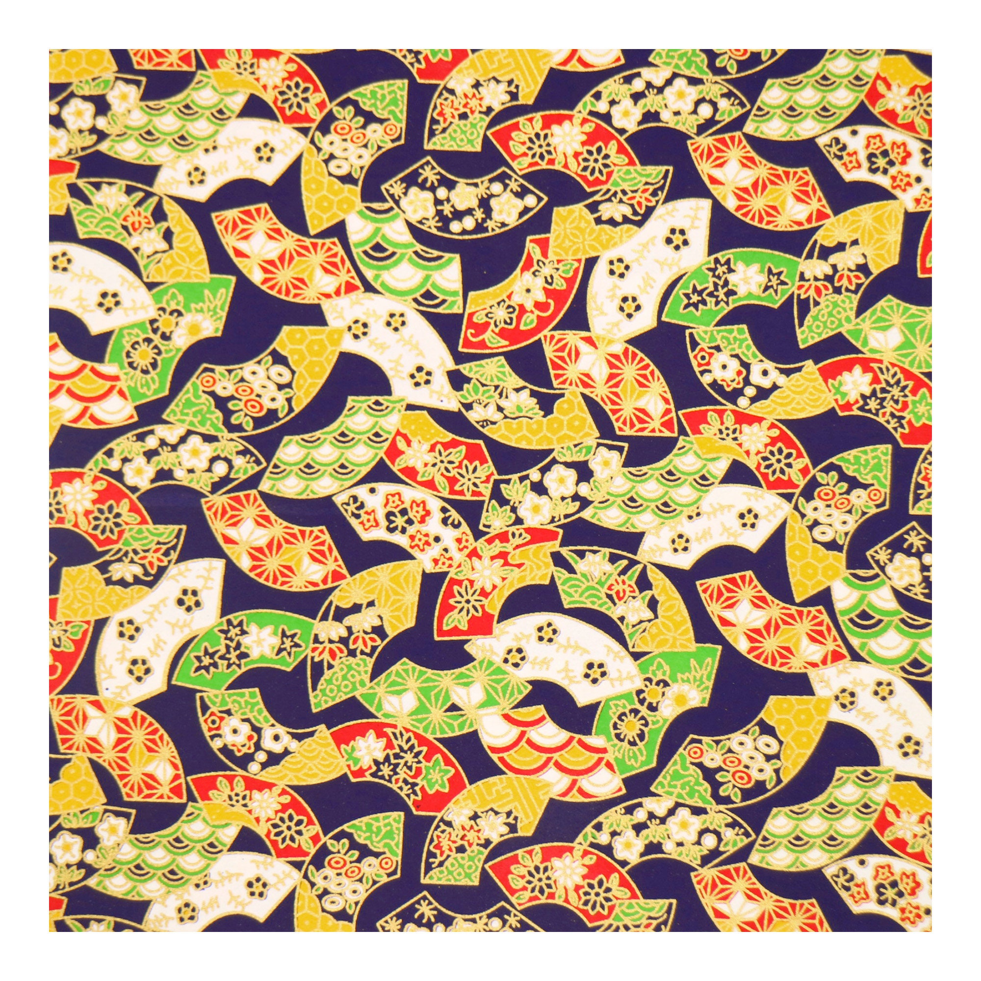 Japanese Yuzen Chiyogami Washi Paper 14x14cm Colourful | Etsy