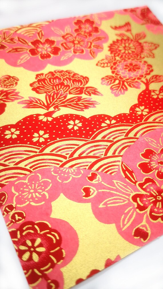 Chiyogami Paper Yuzen Paper #827 Various Pack Sizes Origami Paper Washi ...