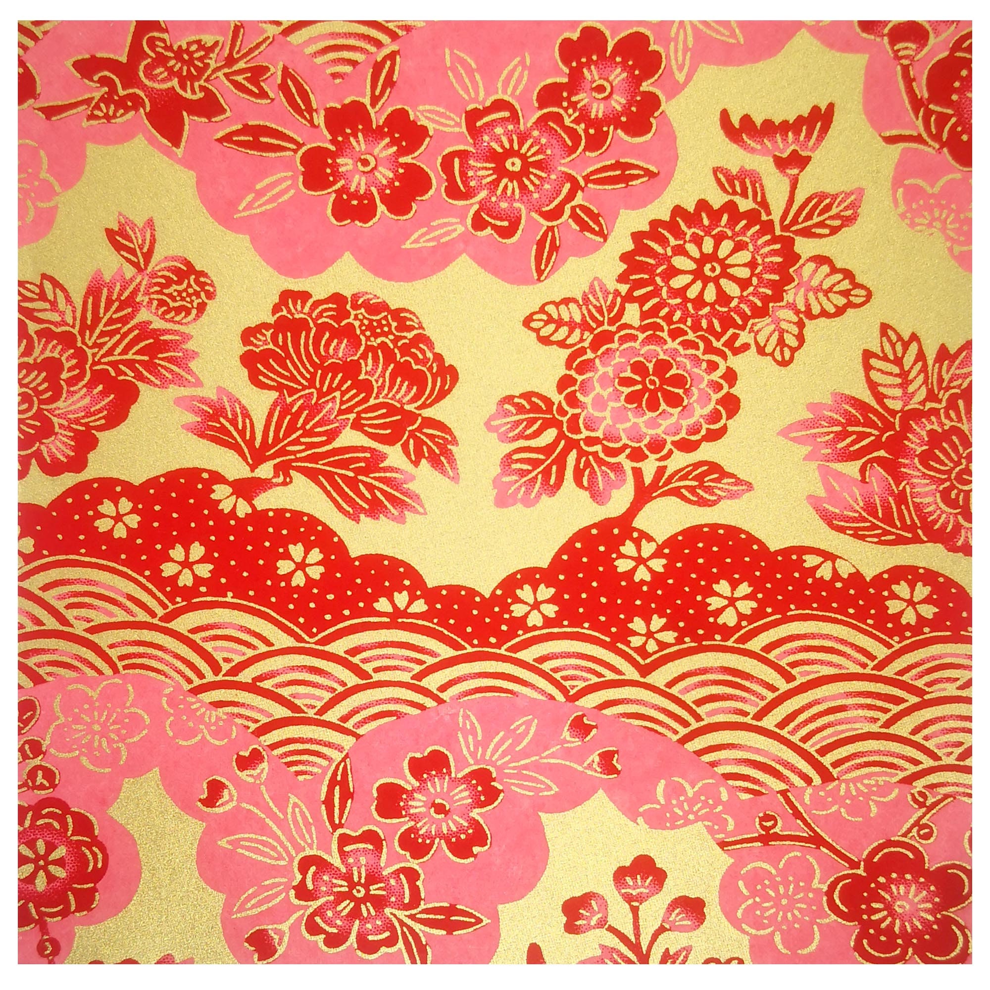 Chiyogami Paper Yuzen Paper #827 Various Pack Sizes Origami Paper Washi ...