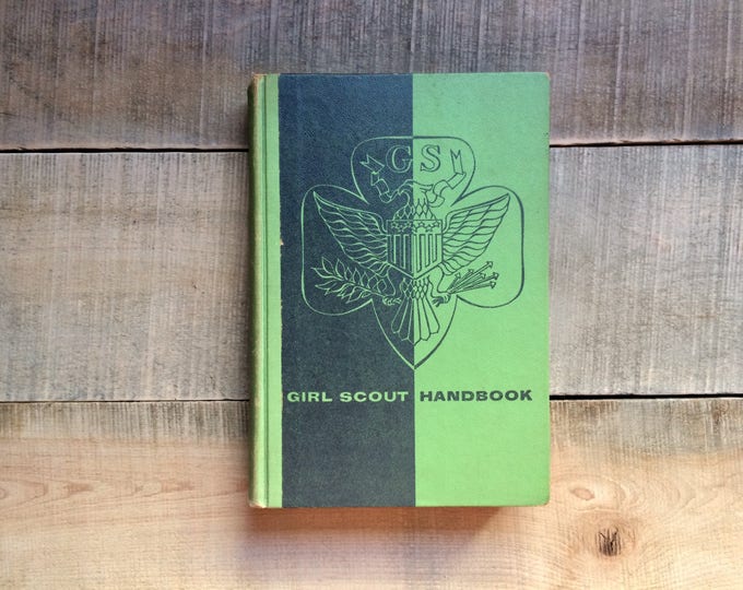 Vintage Girl Scout Handbook Vintage School Books Midcentury School ...