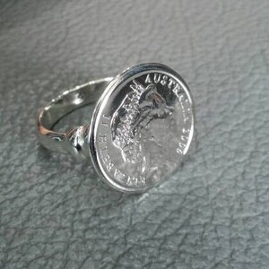 COIN RINGS Sterling Silver 925 Elizabeth II Silver Coins | Etsy