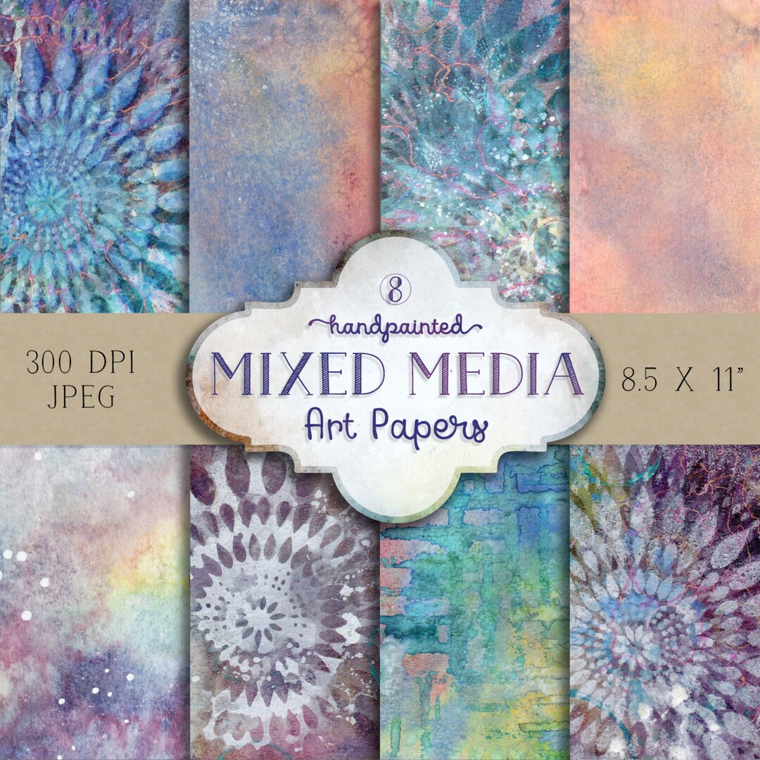 50% OFF Printable Art Paper Pack: Printable Art, Watercolor Digital ...