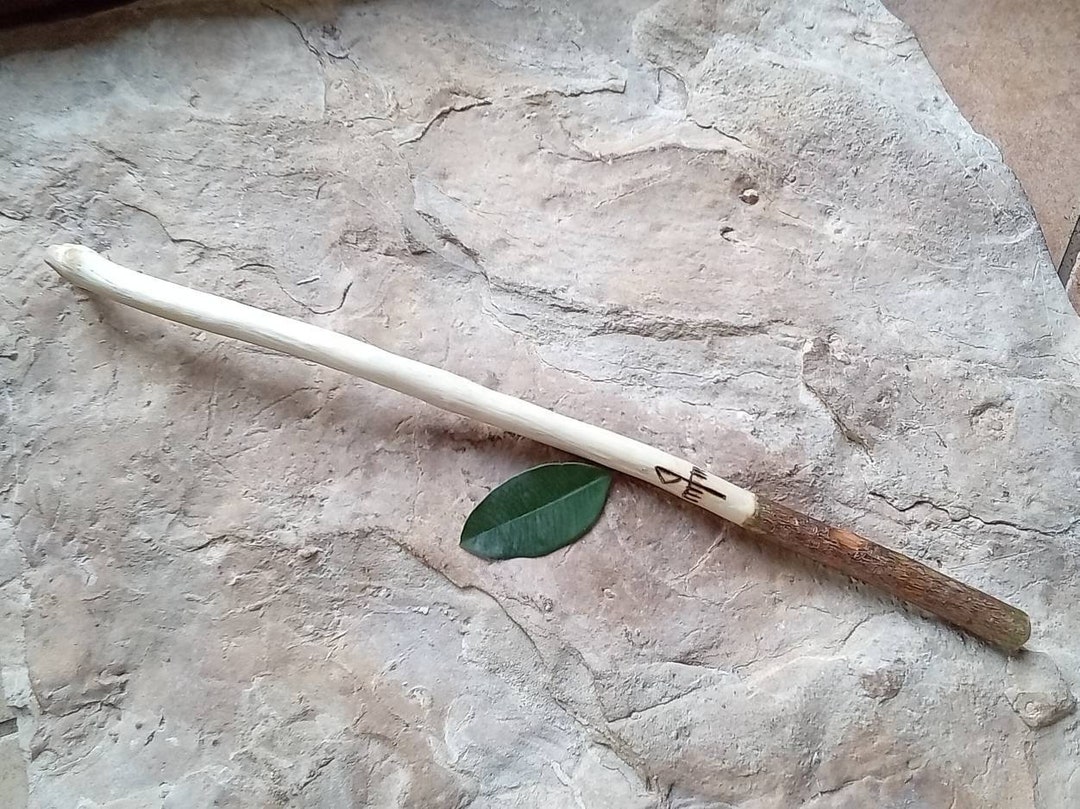 Pine Bird Wand, Magic Wand, Hand Carved Wand, Witches Wand, Tool for ...