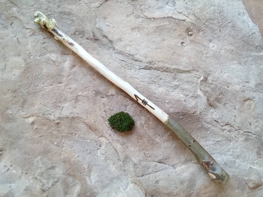 Aspen Wand, Magic Wand, Hand Carved Wand, Witches Wand, Tool for ...