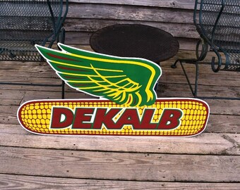 Memorabilia Free ShippingMade in USA Dekalb Corn Vintage Look New Metal ...