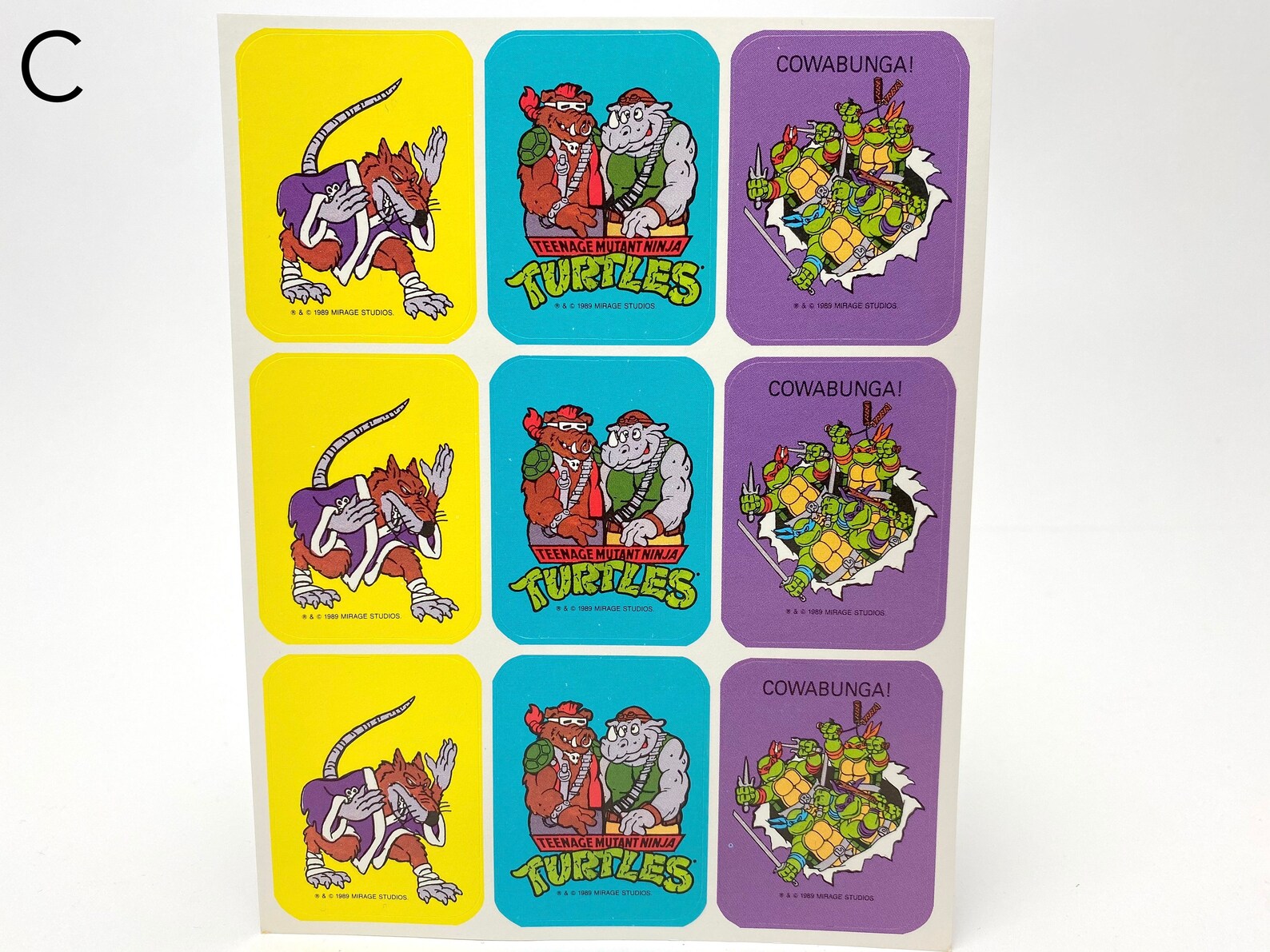 Vintage Teenage Mutant Ninja Turtles Sticker Sheet Your | Etsy