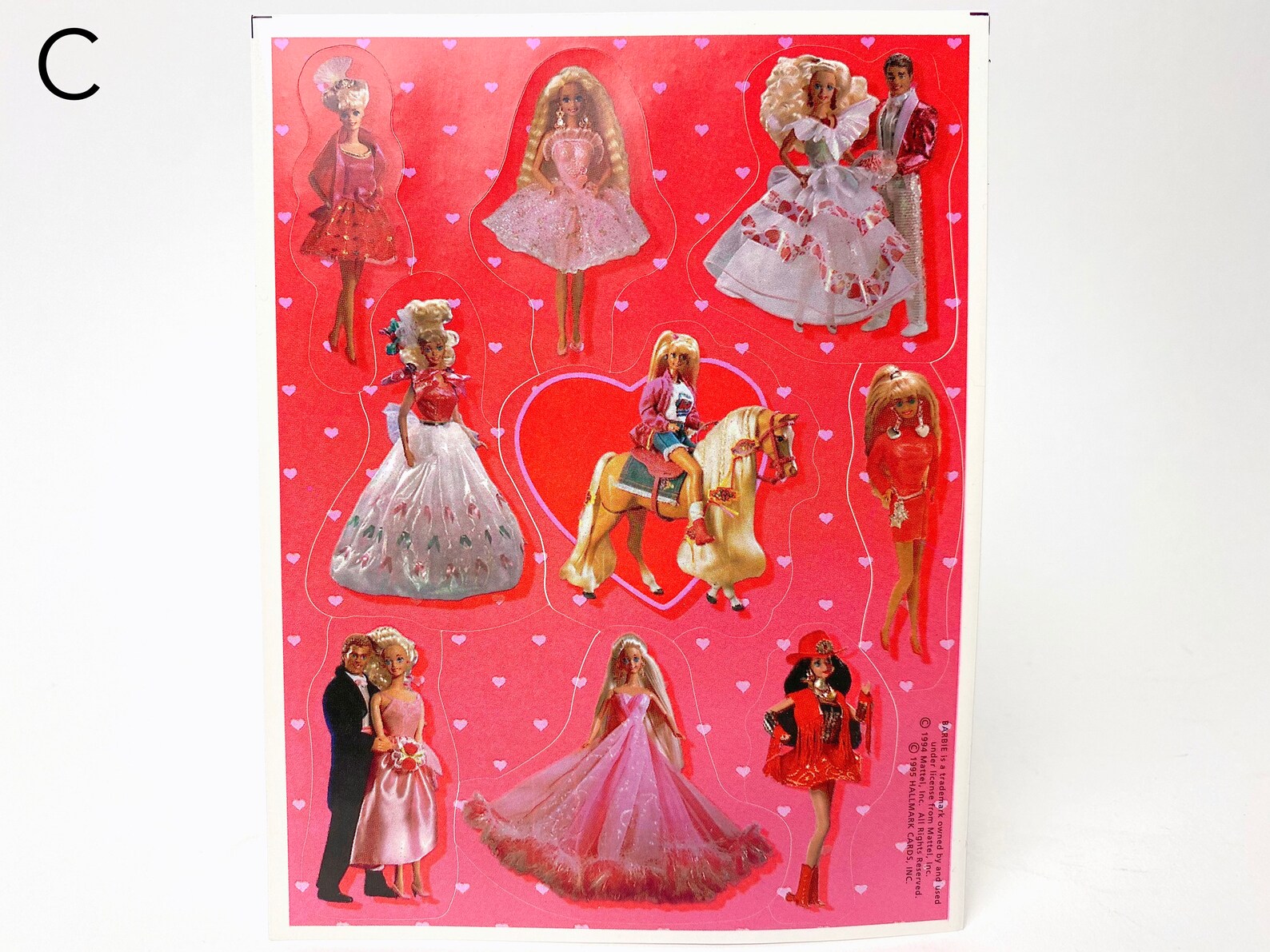 Vintage 80s 90s Barbie Sticker Sheet - Hallmark, Ambassador, Party ...
