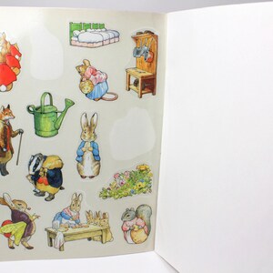 Vintage 1987 Peter Rabbit Sticker & Activity Book W/ Reusable Stickers ...