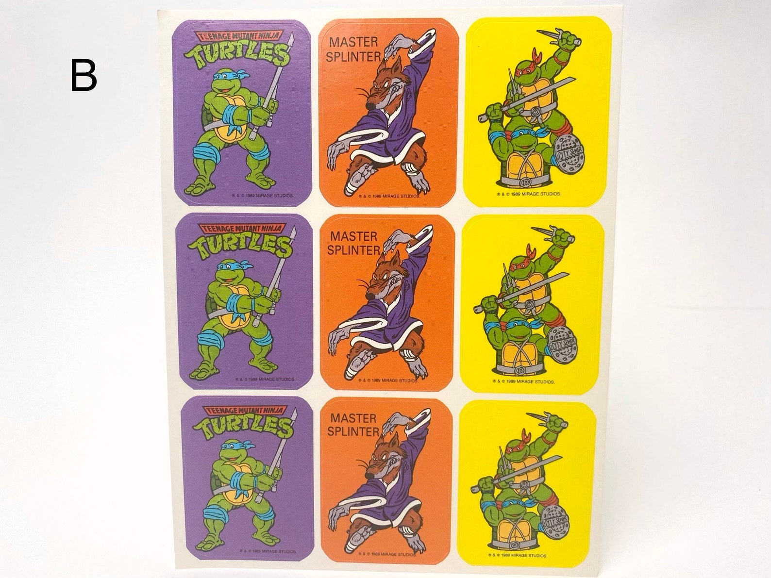 Vintage Teenage Mutant Ninja Turtles Sticker Sheet Your | Etsy