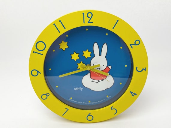 Vintage Miffy Wall Clock / Dick Bruna 1979 Rare Item - Etsy