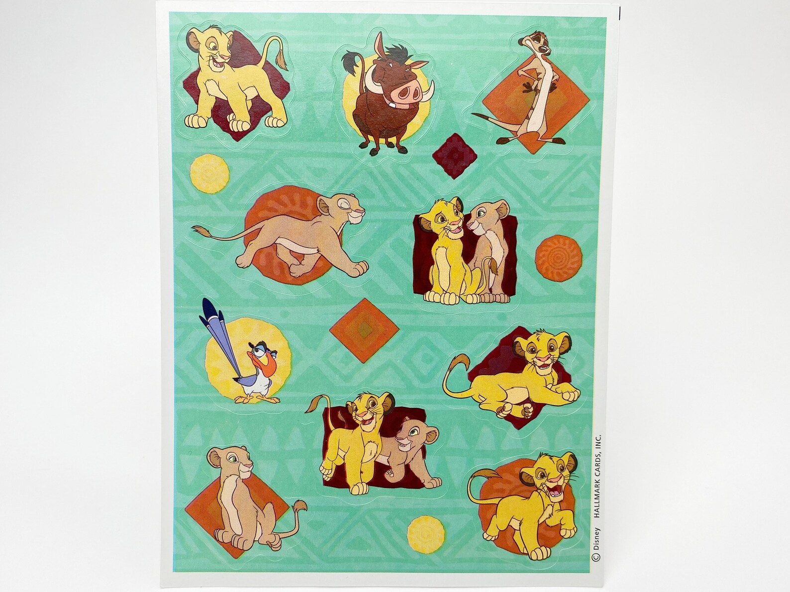 Vintage Lion King Sticker Sheet by Cleo - Your Choice - Green or Black ...