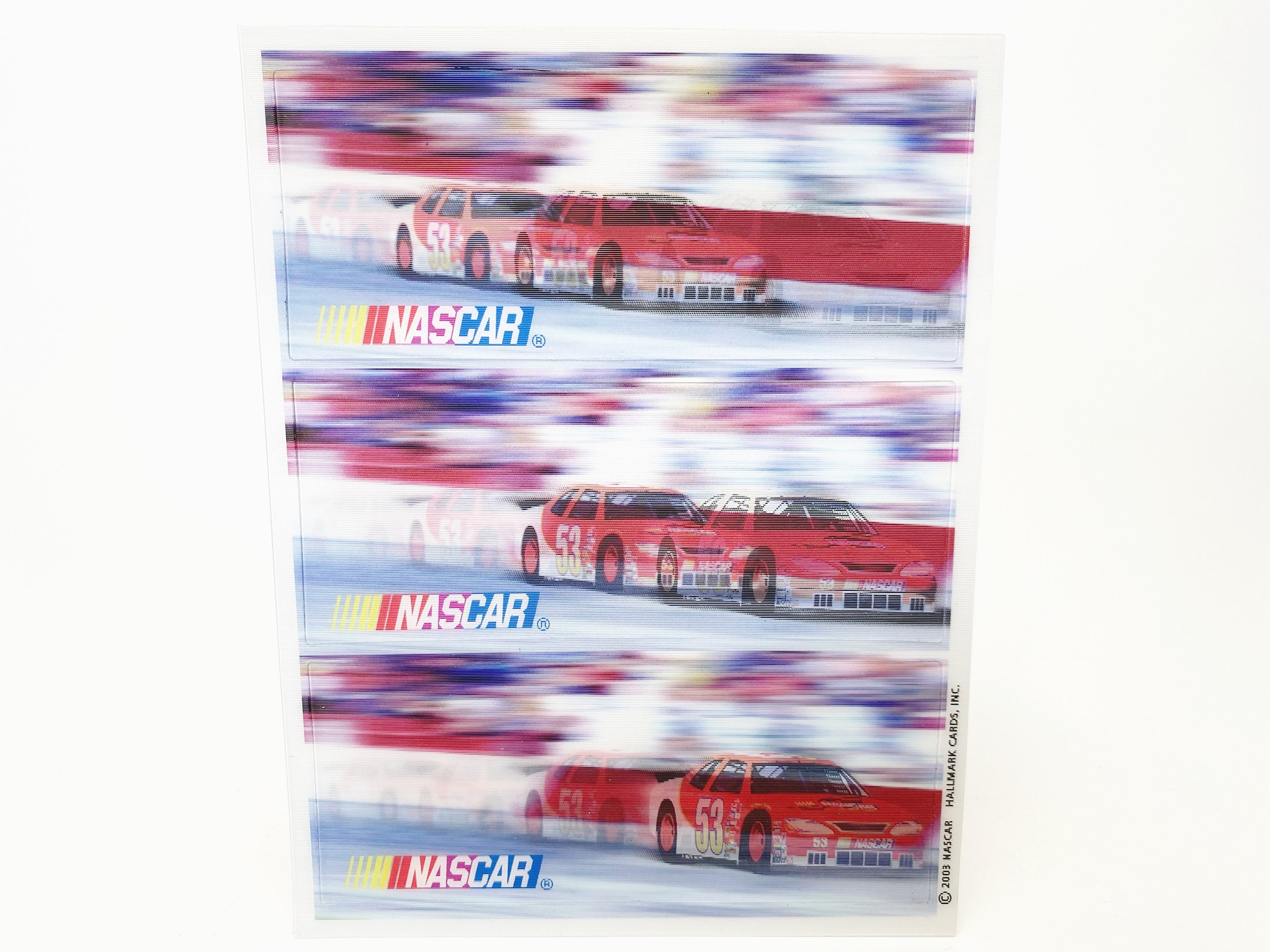 Vintage NASCAR Sticker Sheet Hallmark Heartline Racing - Etsy México