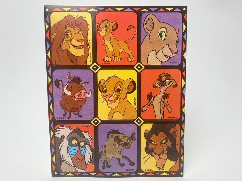Vintage Lion King Sticker Sheet by Cleo - Your Choice - Green or Black ...
