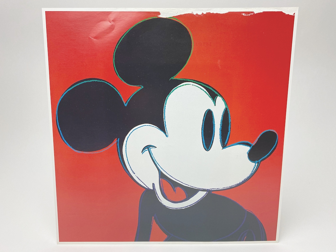 Andy Warhol Mickey Mouse Poster Page from Calendar by Te Neues | Etsy