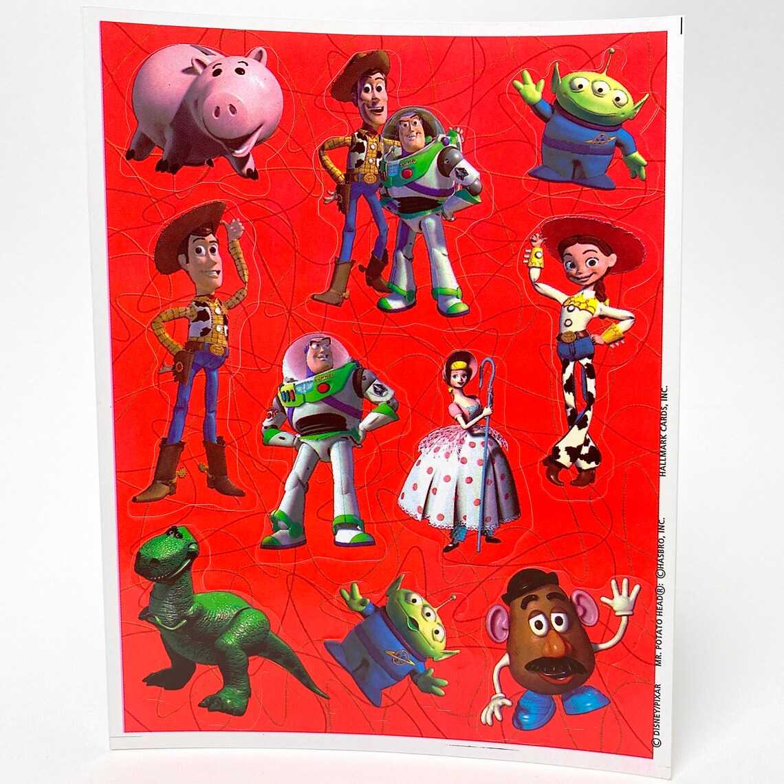 Vintage Toy Story Sticker Sheet by Hallmark Disney Pixar | Etsy