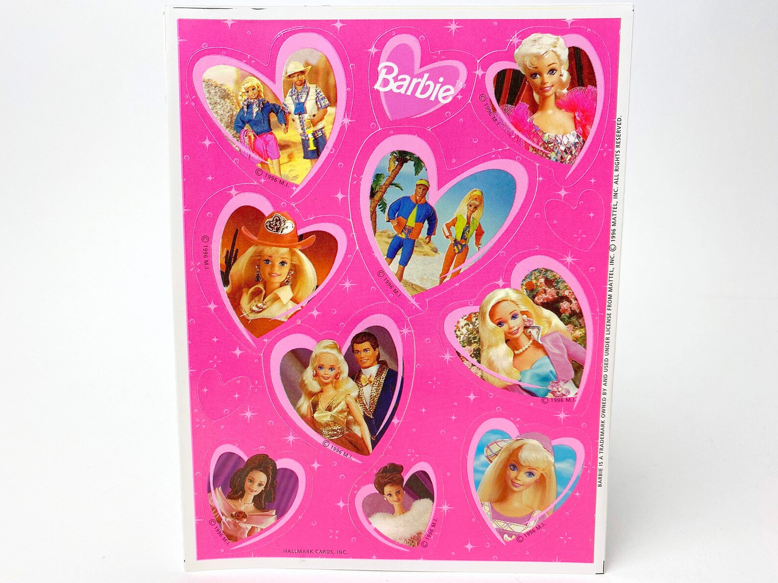 Vintage 80s 90s Barbie Sticker Sheet - Hallmark, Ambassador, Party ...