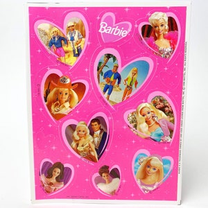 Vintage 80s 90s Barbie Sticker Sheet - Hallmark, Ambassador, Party ...
