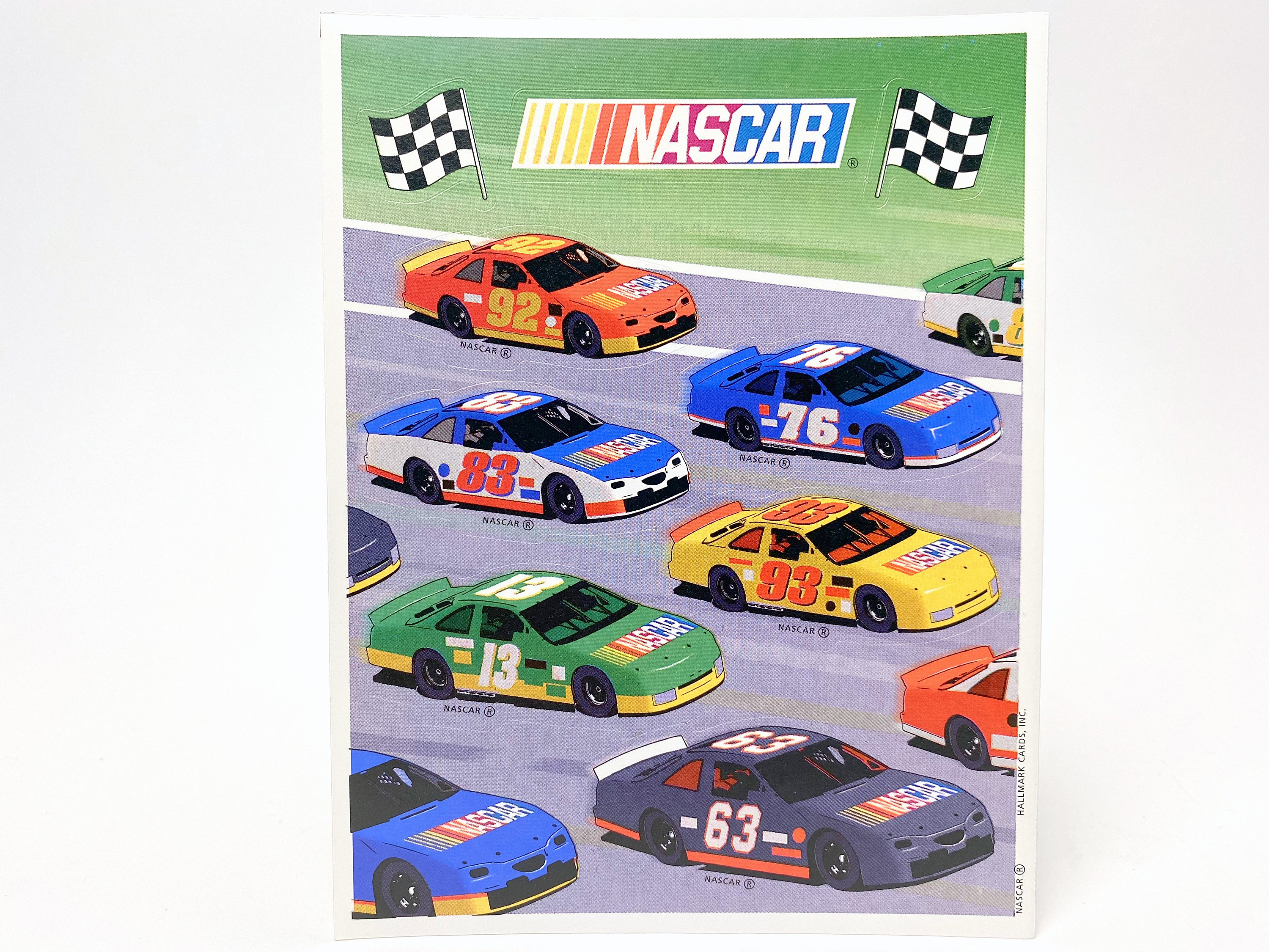 Vintage NASCAR Sticker Sheet Hallmark Heartline Racing - Etsy México