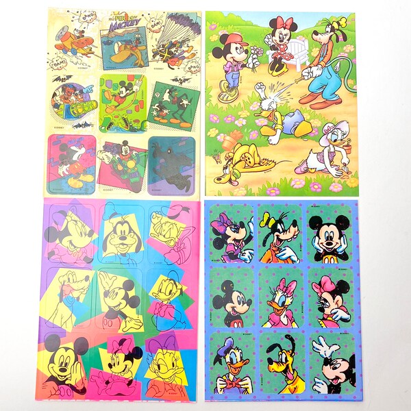 Mickey Mouse Sticker Sheet - Etsy