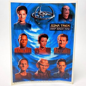 Vintage Star Trek Sticker Sheet - Ambassador Hallmark & Bex, 1990 1992 ...