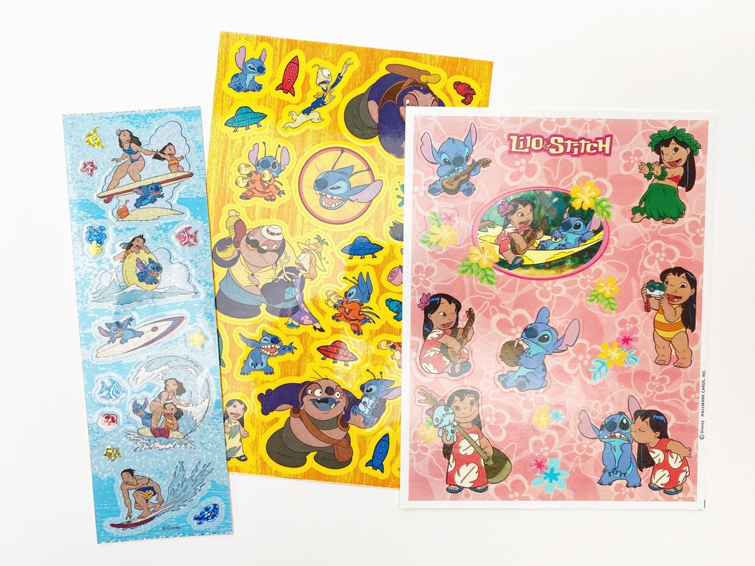Lilo & Stitch Sticker Sheet - Hallmark, Sandylion, Disney - Cartoon ...