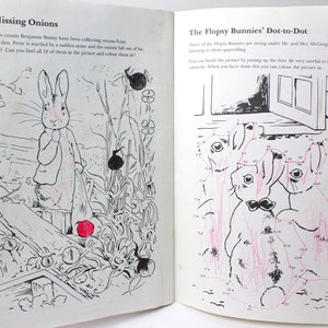 Vintage 1987 Peter Rabbit Sticker & Activity Book W/ Reusable Stickers ...