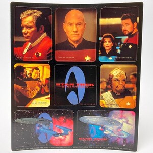 Vintage Star Trek Sticker Sheet - Ambassador Hallmark & Bex, 1990 1992 ...