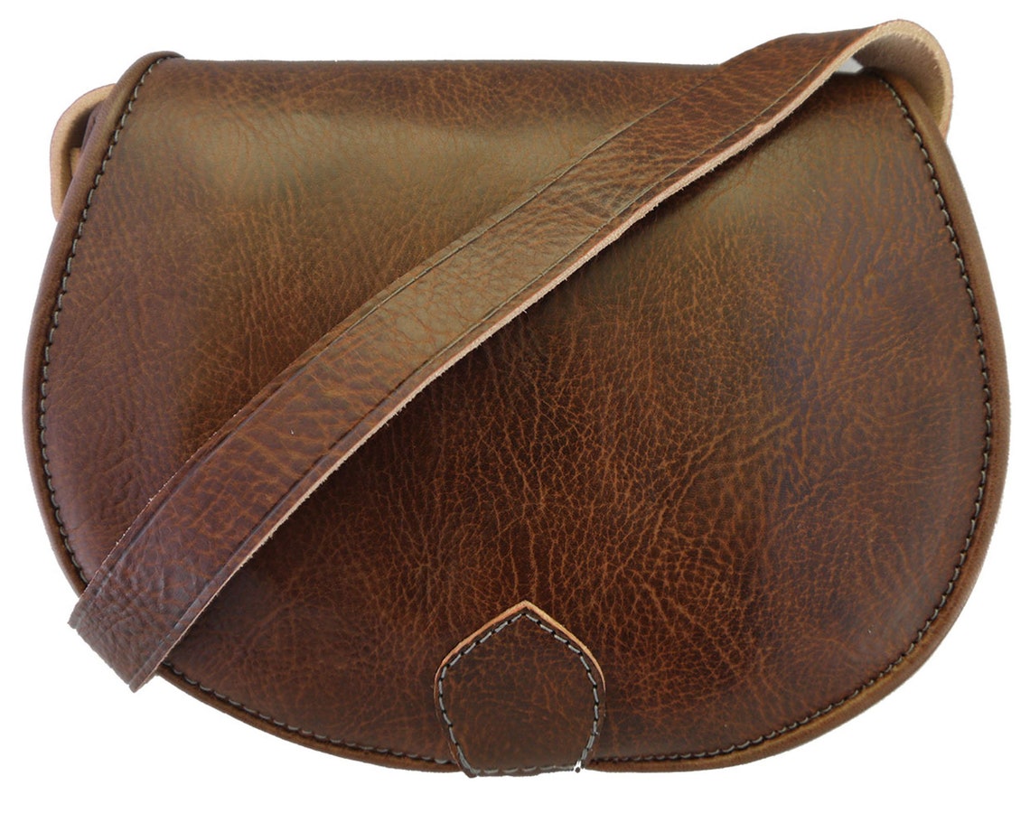 Handmade Leather Saddle Handbag | Etsy UK