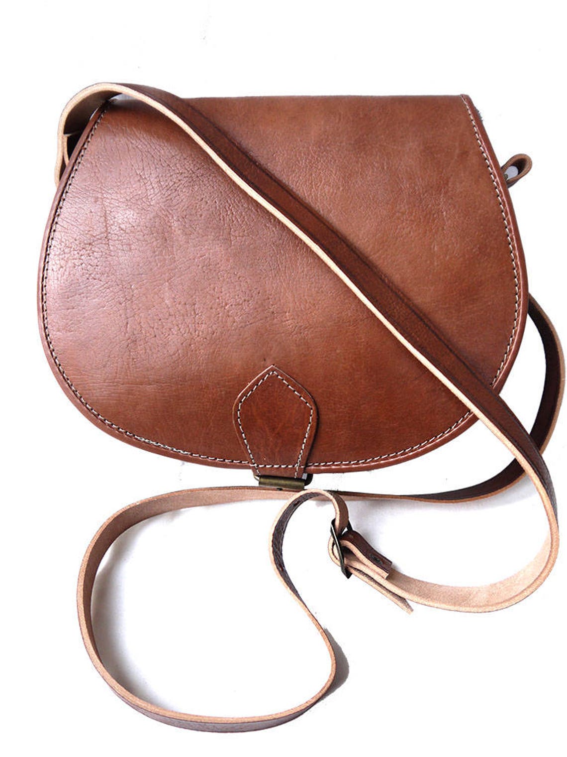 Handmade Leather Saddle Handbag - Etsy UK