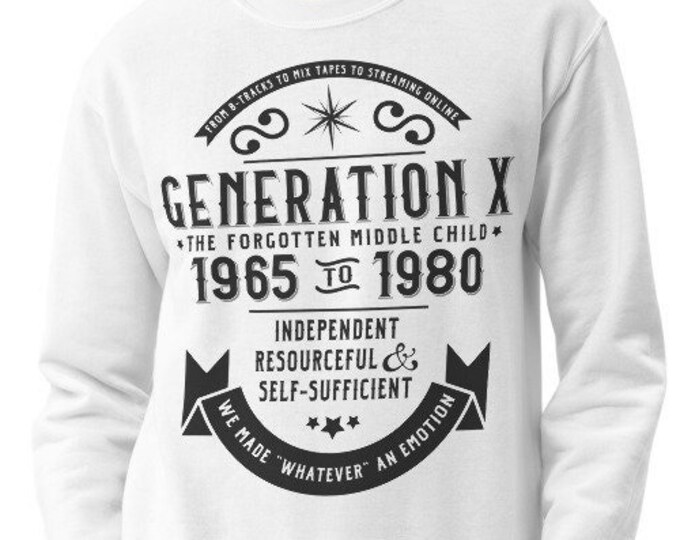 Funny Cool Coat of Arms Crest Generation X Gen X the Forgotten | Etsy